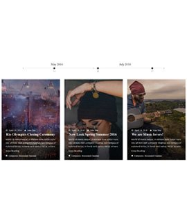 Overlay Horizontal Blog Template (Light) | Blog Designer Pro WordPress ...