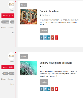 Schedule Blog Template - Blog Designer